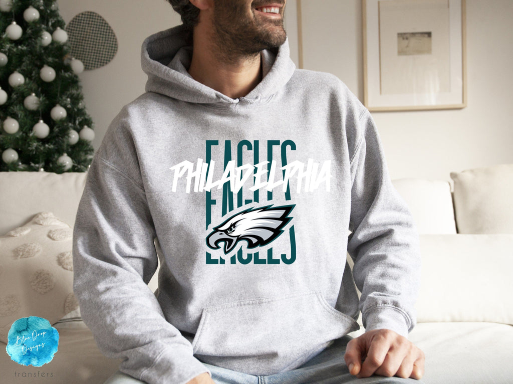 Eagles Text Full Colour Transfer – Blue Drop Transfers