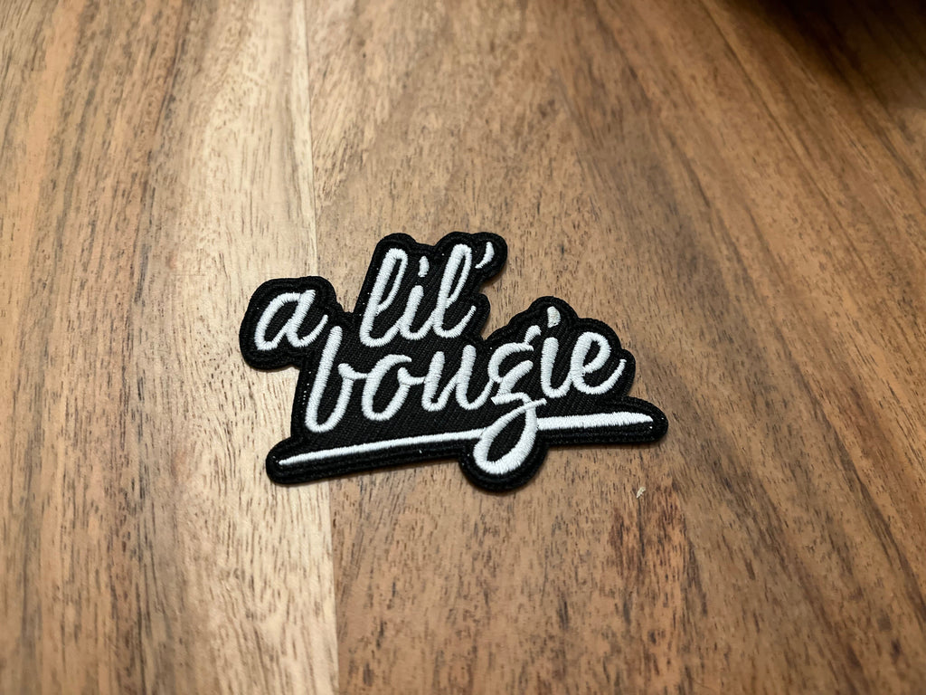 Embroidered Heat Transfer - A Lil Bougie – Blue Drop Transfers