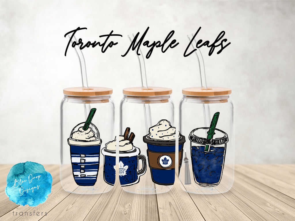 Toronto Maple Leafs UV DTF Cup Wrap – Blue Drop Transfers