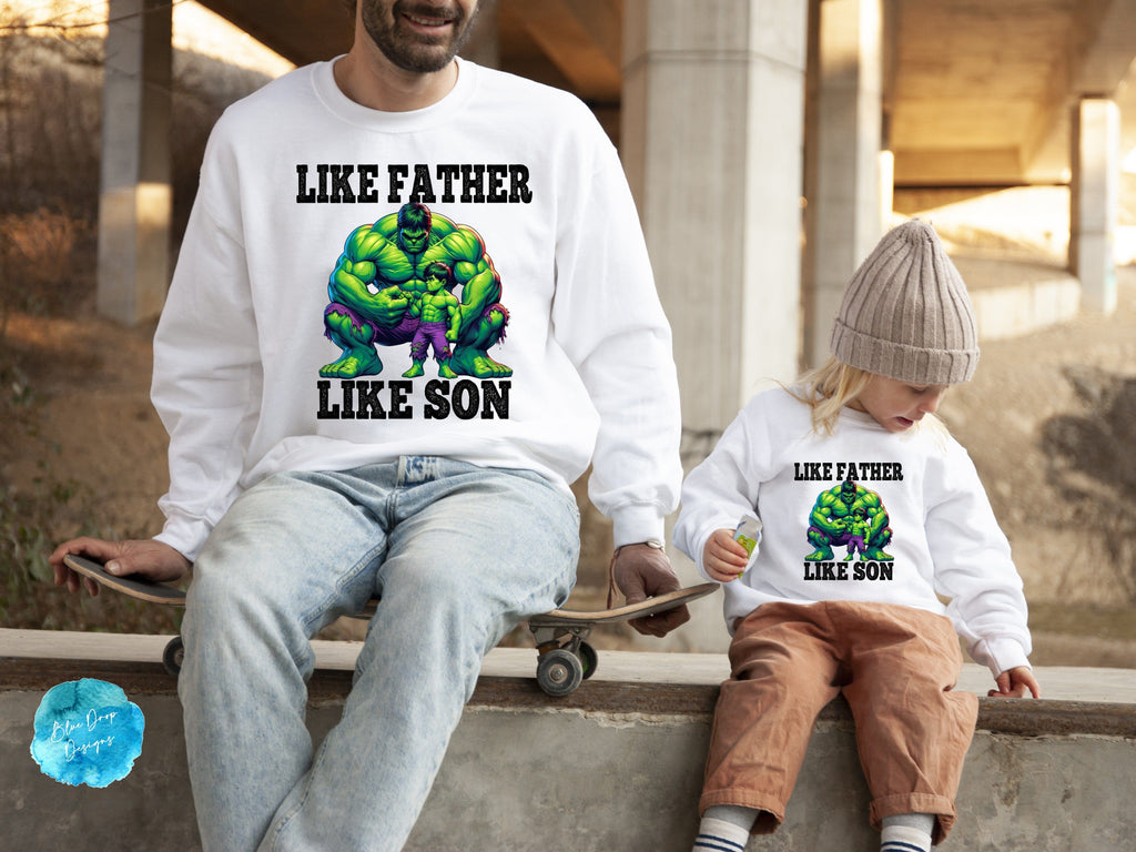 Hulk Dad Full Colour Transfer – Blue Drop Transfers