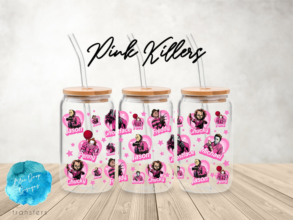 Pink Killers UV DTF Cup Wrap – Blue Drop Transfers