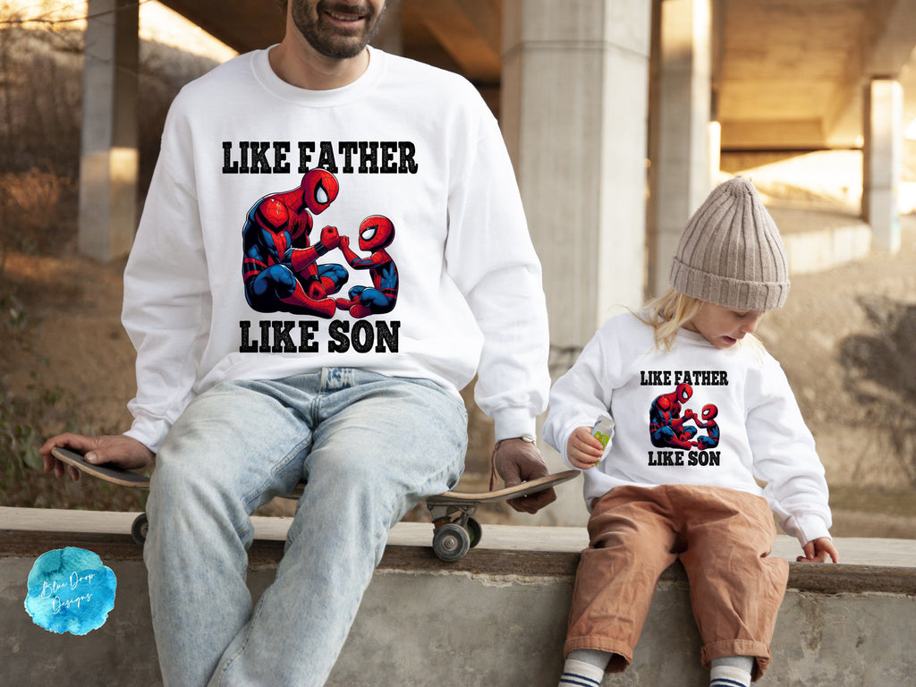 Spiderman Father Son Full Colour Transfer – Blue Drop Transfers