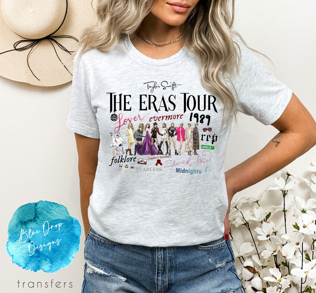 Taylor Eras Writing Black Full Colour Transfer – Blue Drop Transfers