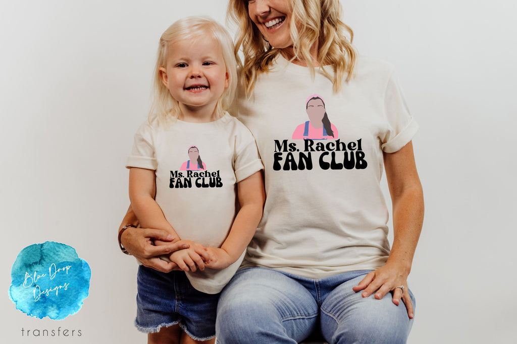 Ms Rachel Fan Club Full Colour Transfer – Blue Drop Transfers